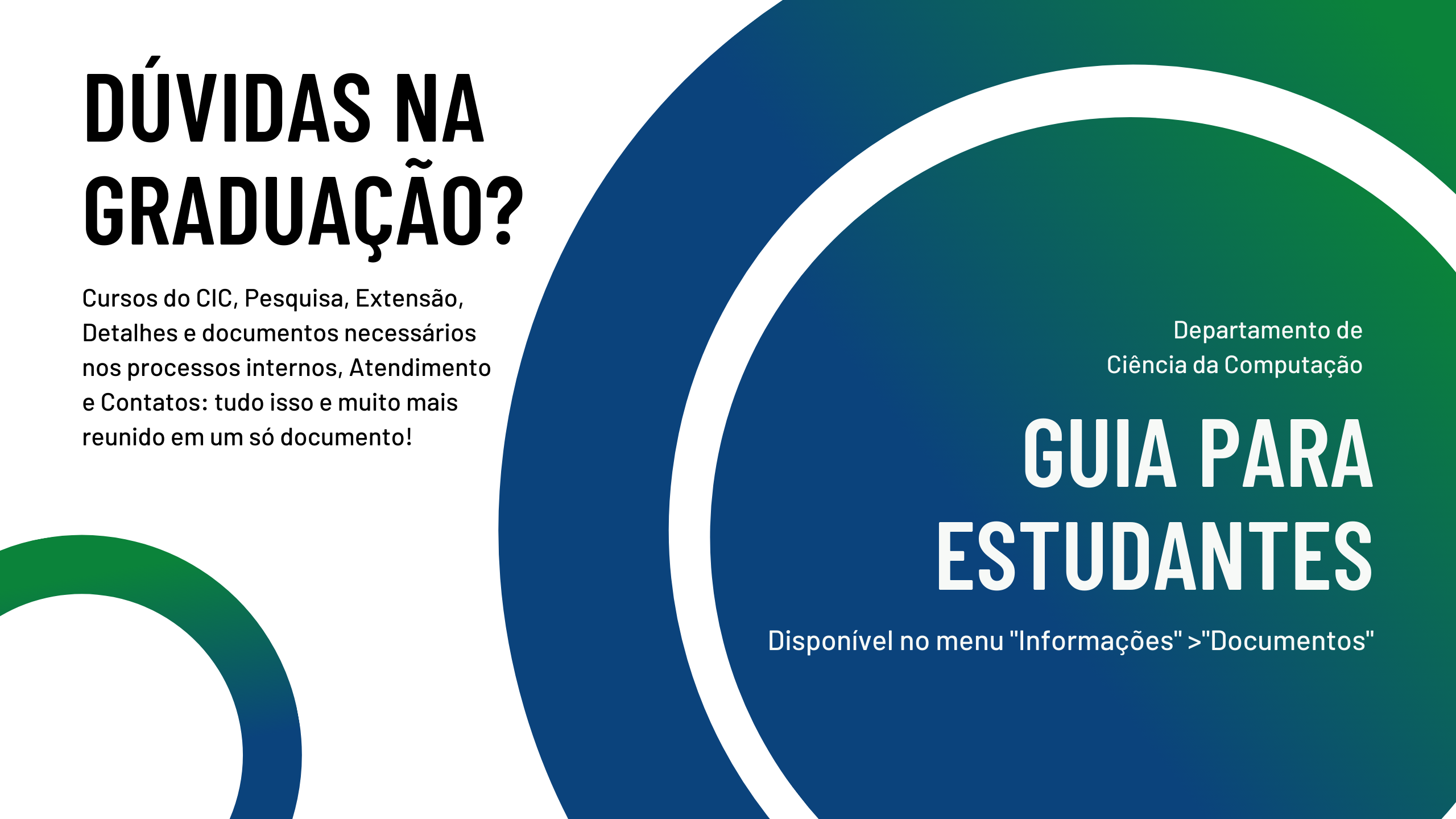 Departamento de Ciências da Computação - CIC - Início